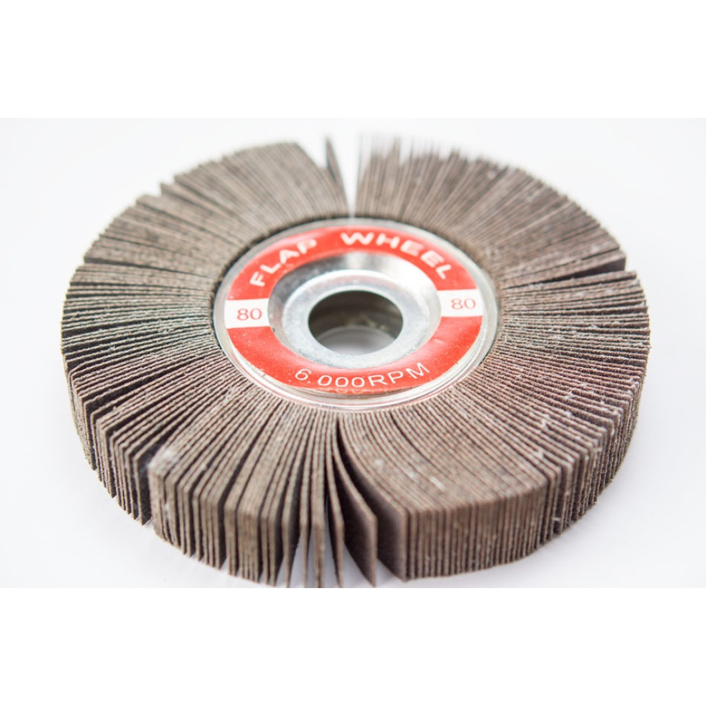 buy 6" X 1" X 1" Abrasive Flap Wheel for Bench Grinder 80 Grit